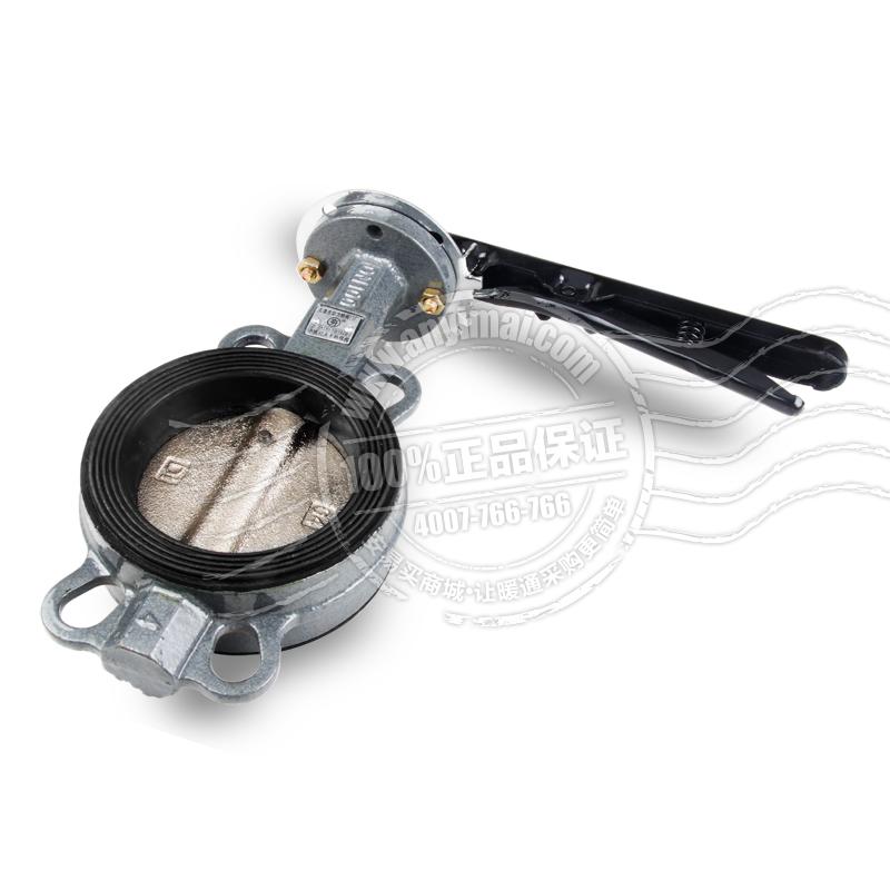 ANCOOL D71X-65-16 手柄挂胶对夹蝶阀 手柄蝶阀 手动蝶阀 DN65法兰对夹安装 PN16_钢阀门_普通阀门_水系统_安易买-暖通空调工程行业全系统服务商城