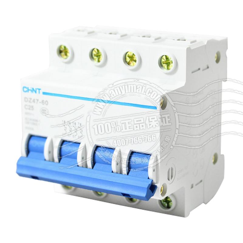 正泰 小型断路器 DZ47-60 4P C20A_小型断路开关_断路开关_制冷空调电控部件_安易买-暖通空调工程行业全系统服务商城