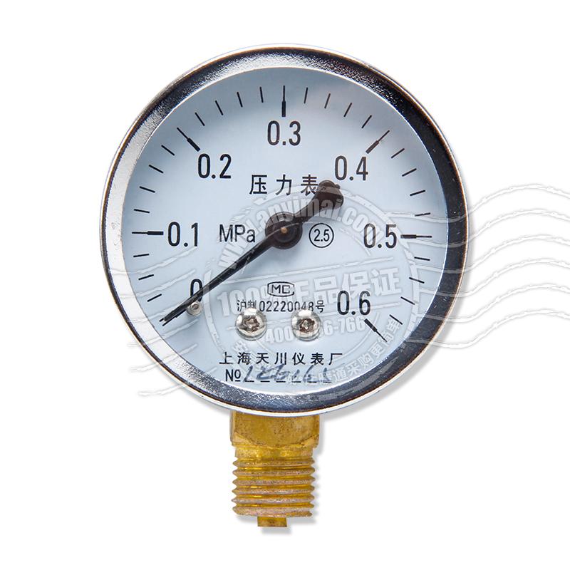 天川仪表 Y-60一般压力表 普通压力表 φ60 0-0.6MPa M14*1.5 径向_压力表_管路部件_水系统_安易买-暖通空调工程行业全系统服务商城
